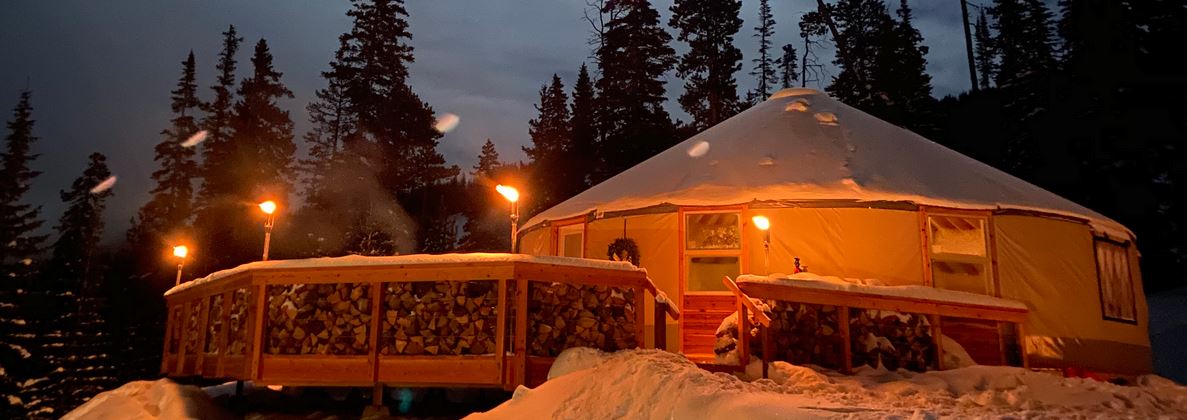 Montana Dinner Yurt Big Sky | Destination Montana